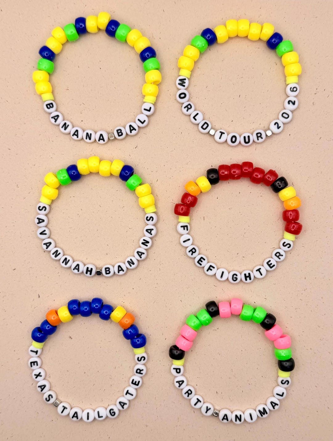 Banana Ball Inspired Friendship Bracelets: World Tour Stacking Pony ...