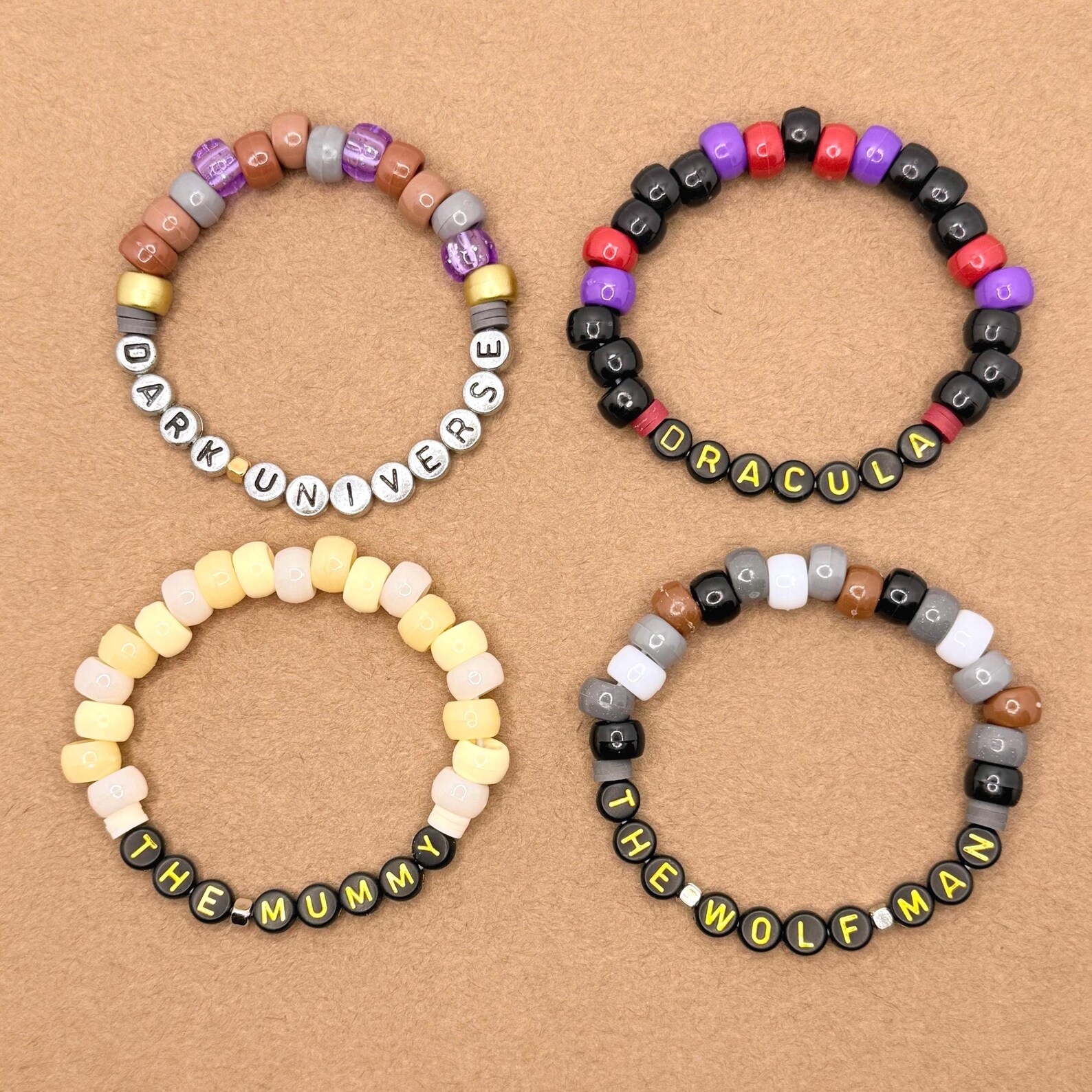Handmade Epic Monsters Beaded Bracelets: Dark Universe Inspired - Etsy