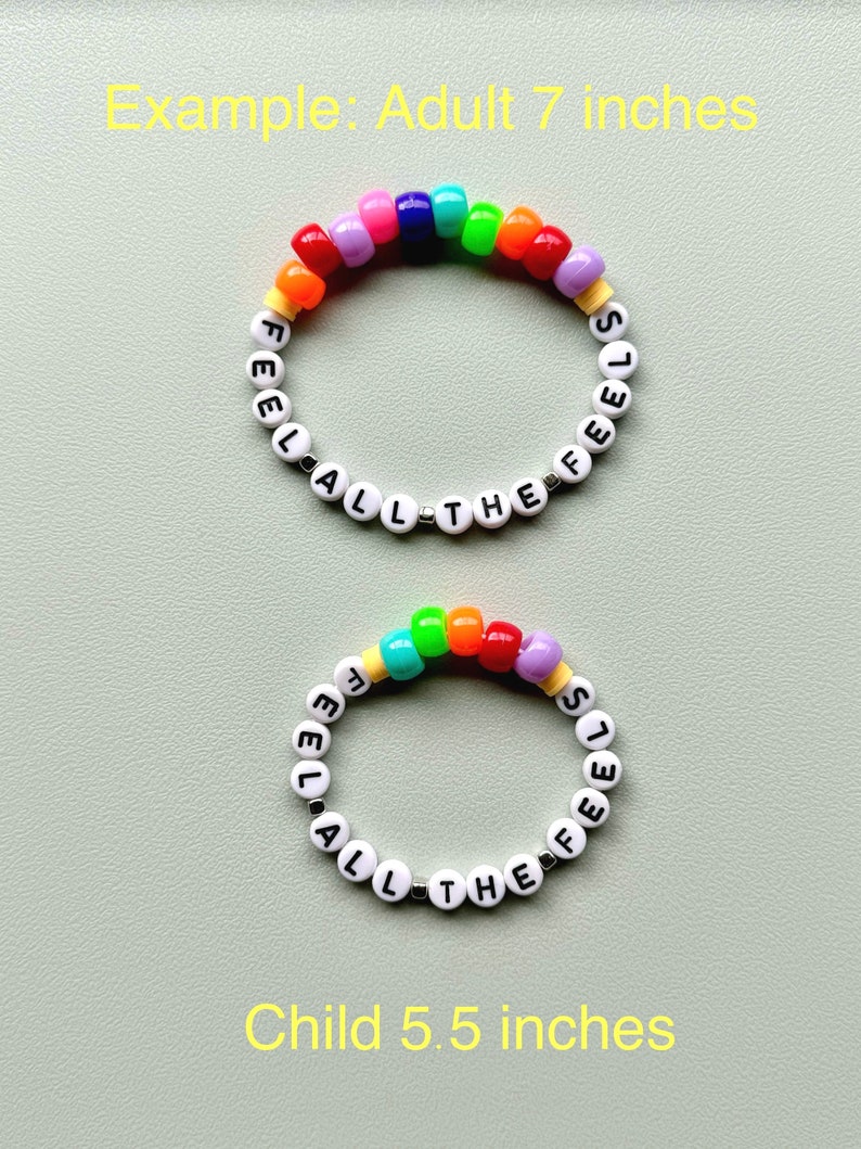 Handmade Beaded Friendship Bracelets: Inside Out 2 Inspired Emotions ...