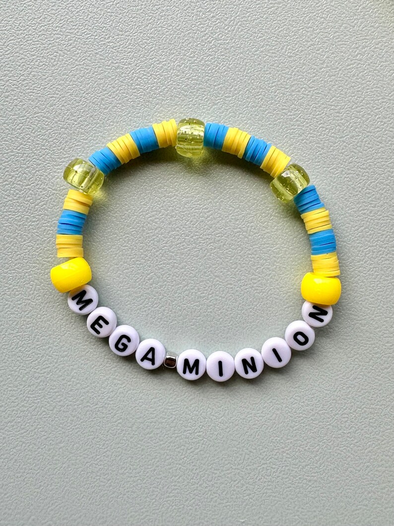 Despicable Me 4 Inspired Handmade Friendship Beaded Bracelet Heishi ...