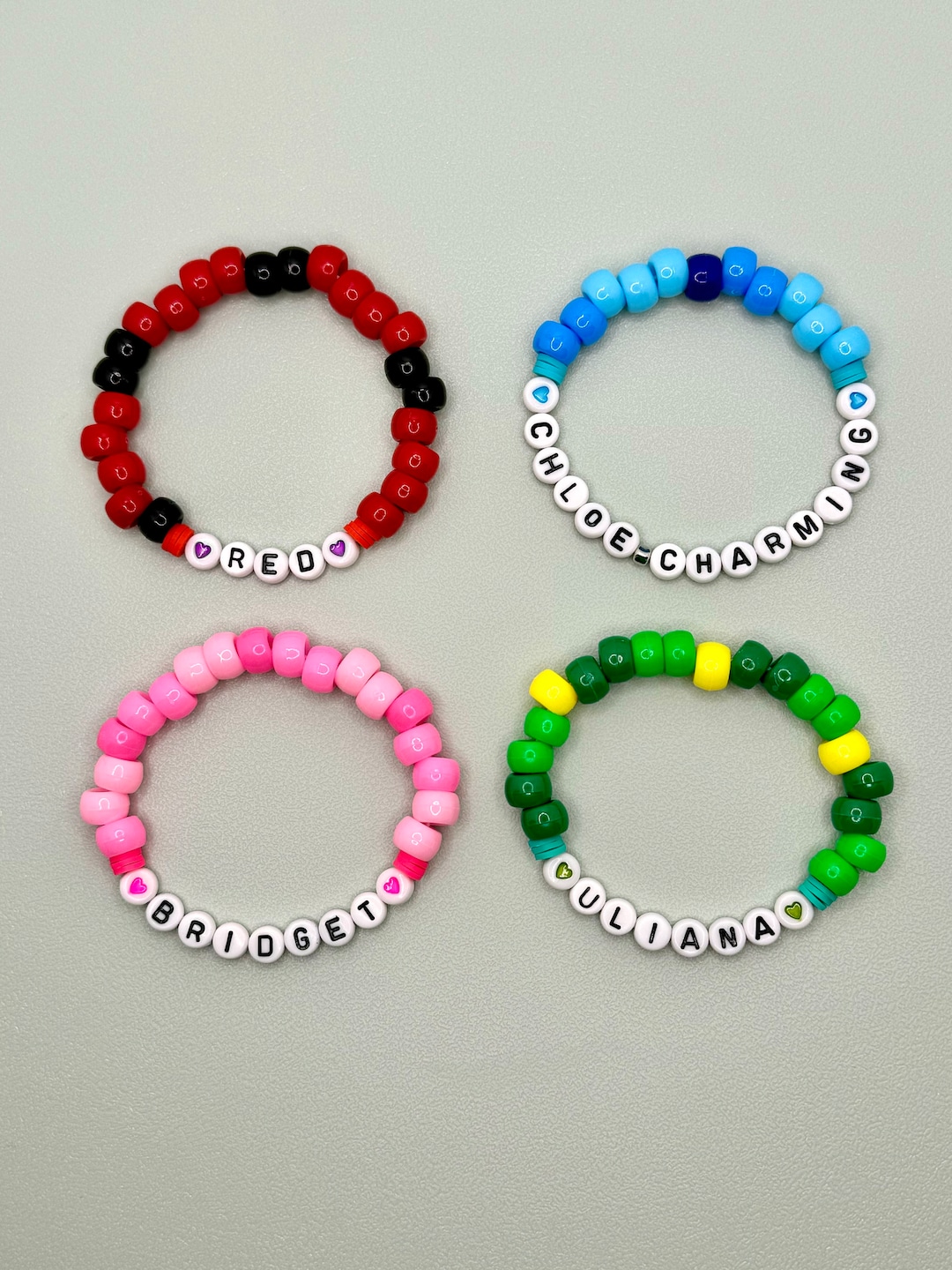 Disney Descendants Rise of Red Inspired Handmade Friendship Beaded Bracelets Cast Member Gift ...