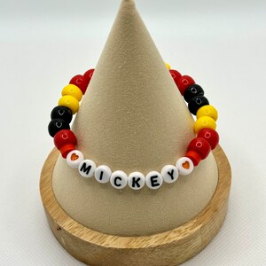 Disney Mickey and Friends Inspired Handmade Friendship Beaded Bracelets Cast Member Gift Pixie ...