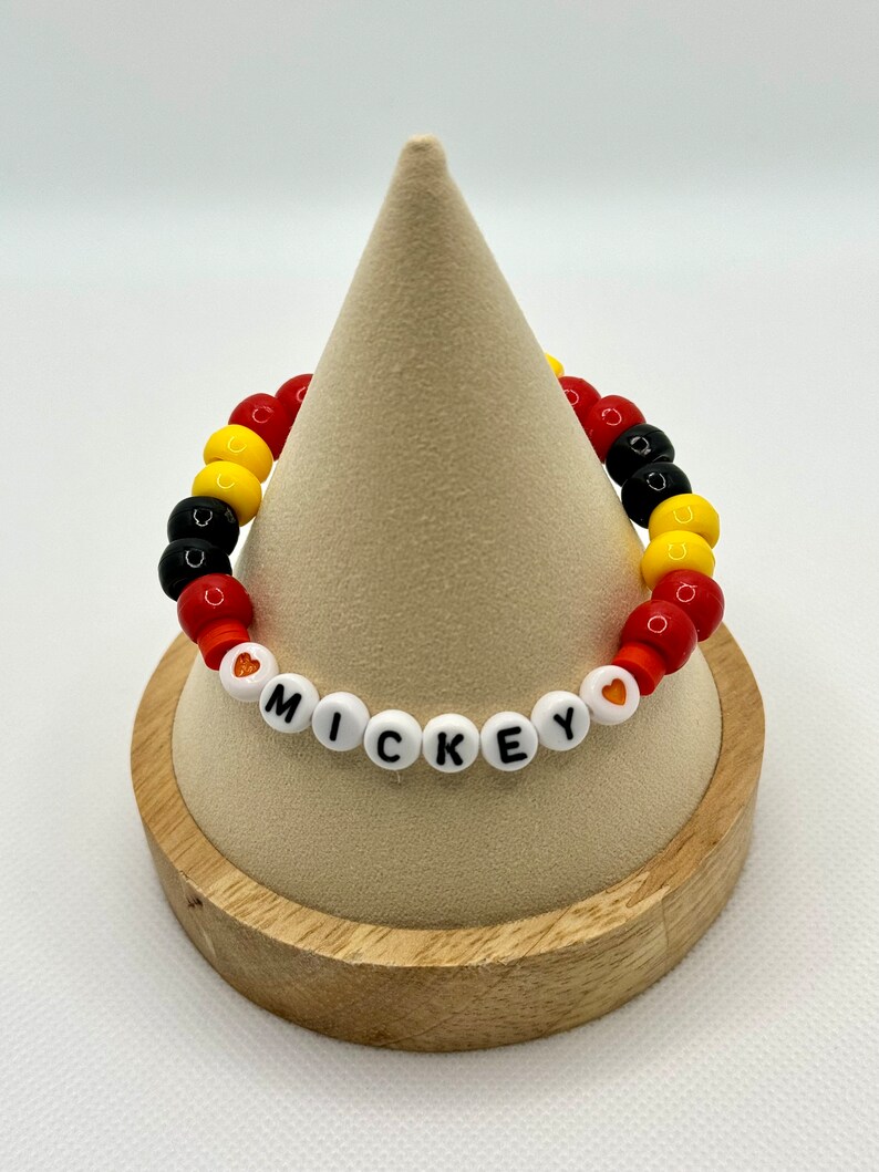 Disney Mickey and Friends Inspired Handmade Friendship Beaded Bracelets Cast Member Gift Pixie ...