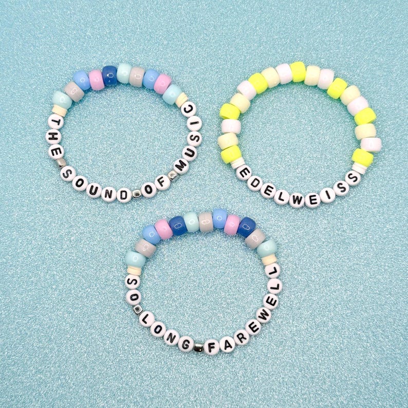 Sound of Music Inspired Beaded Friendship Bracelet: Stacking Stretch - Etsy