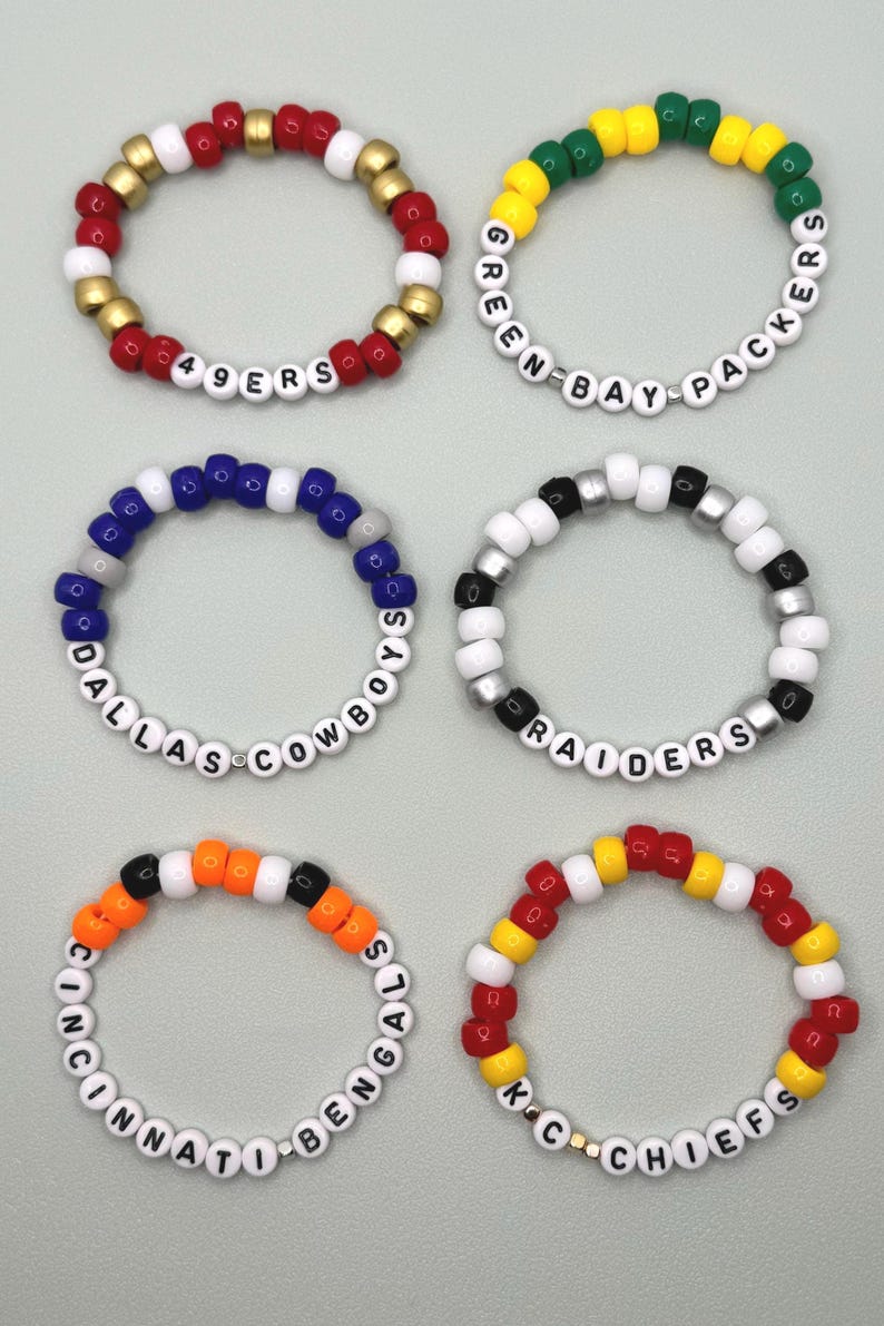 NFL Team Inspired Handmade Friendship Beaded Bracelets Green Bay ...