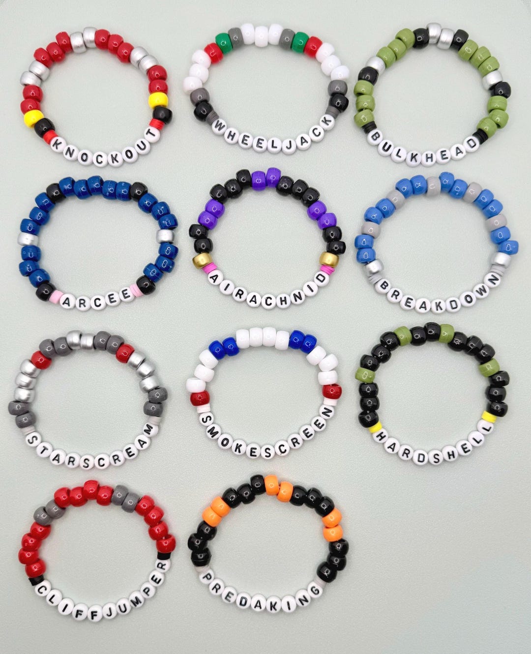 Transformers Prime Inspired Handmade Friendship Beaded Bracelets ...