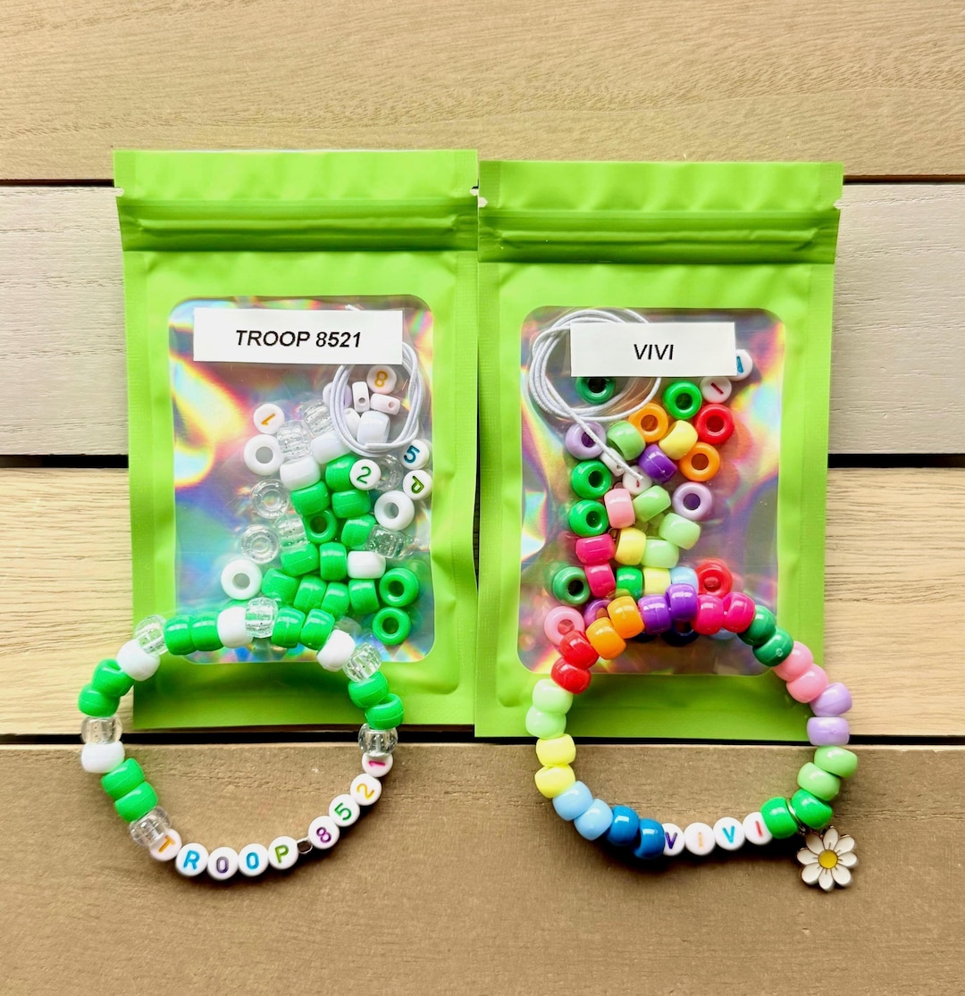 Girl Scout Friendship Bracelet DIY Kits: Personalized Beaded Bracelet ...