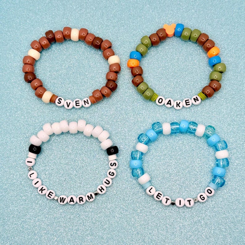 Frozen Inspired Beaded Friendship Bracelets: Stacking Stretch - Etsy