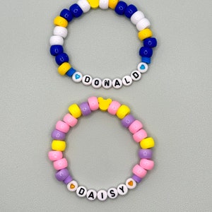 Disney Mickey and Friends Inspired Handmade Friendship Beaded Bracelets Cast Member Gift Pixie ...