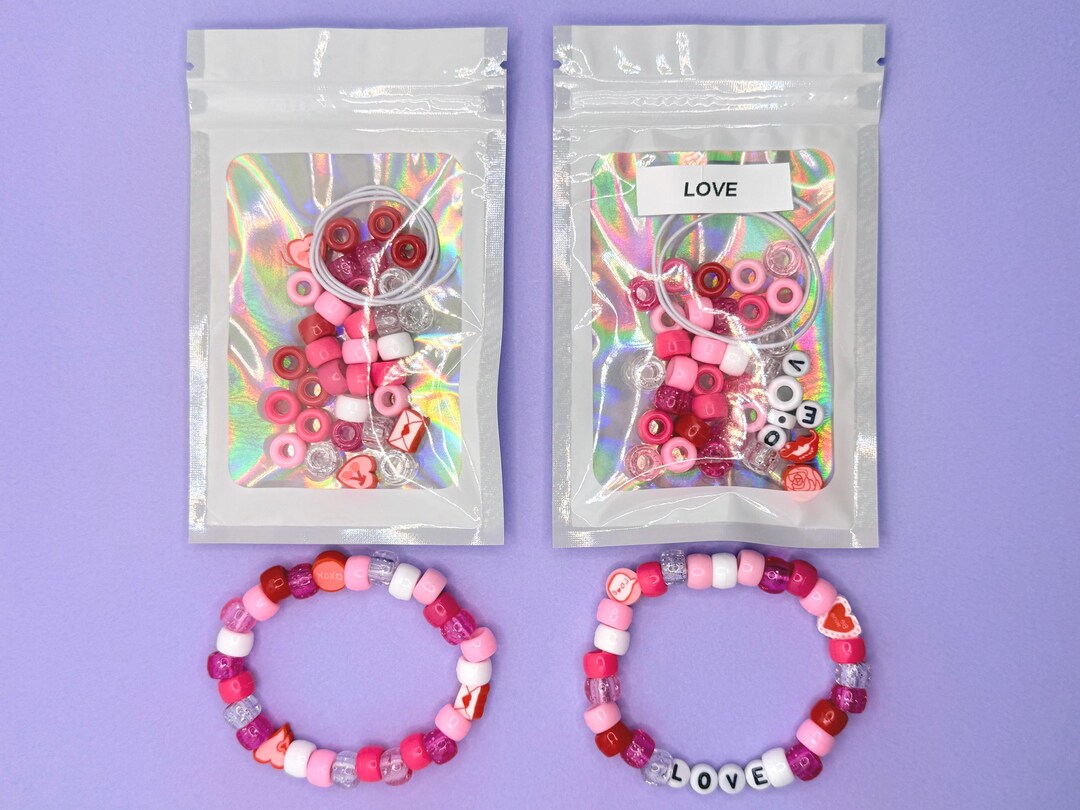 Valentines Day DIY Friendship Bracelet Kit Make Your Own Bracelets ...
