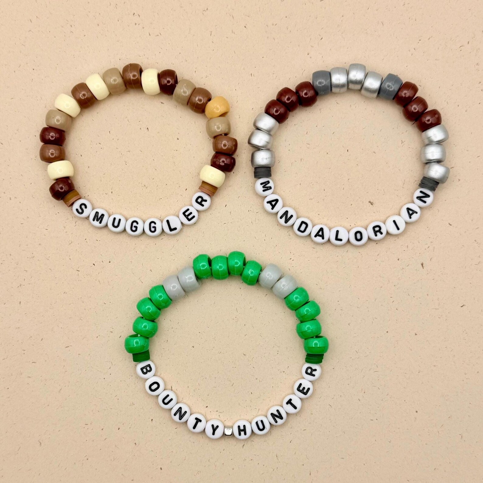 Star Wars Inspired Handmade Friendship Beaded Bracelets - Stacking ...