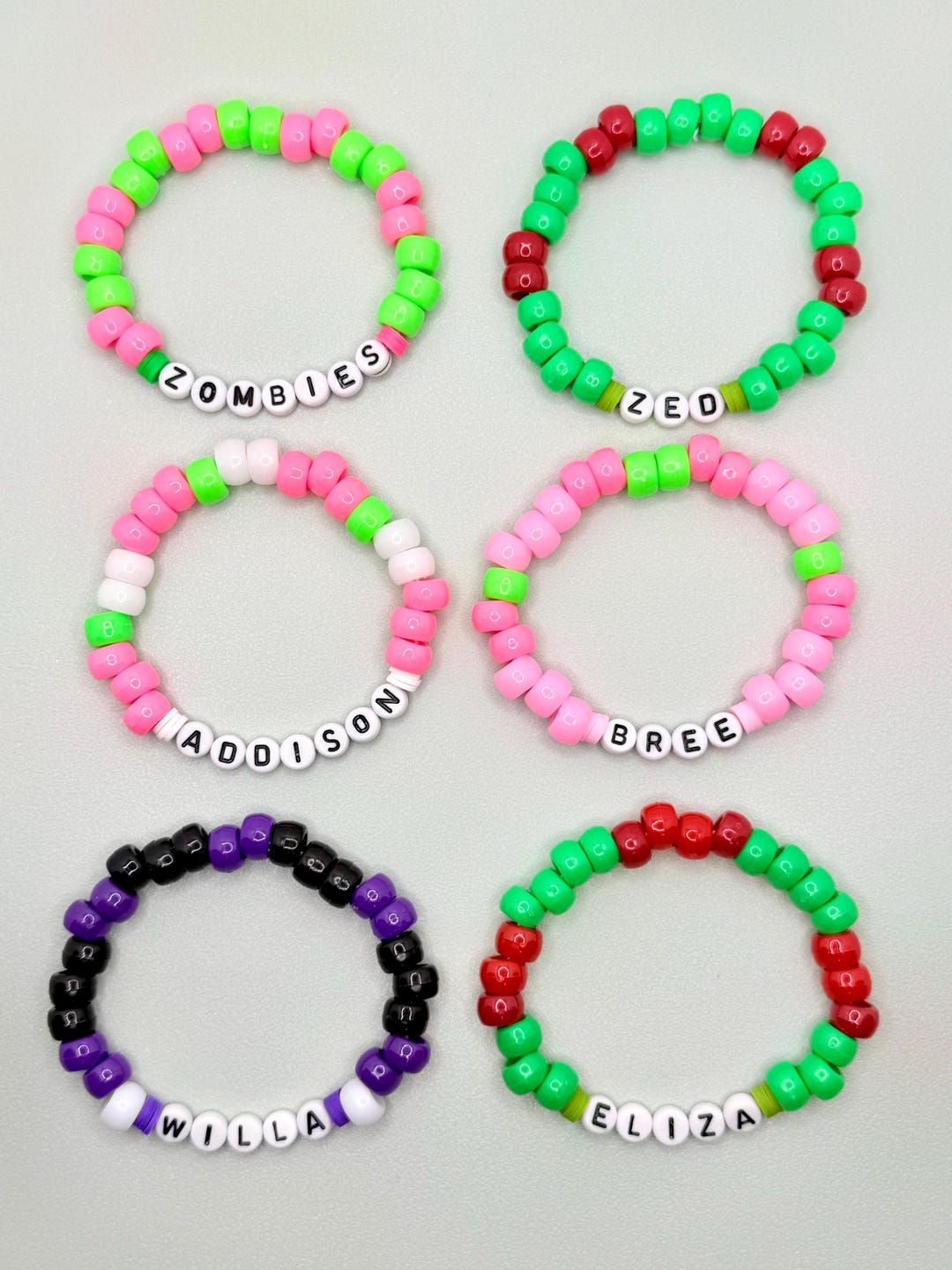 Disney Zombies Inspired Handmade Friendship Beaded Bracelets Zed ...