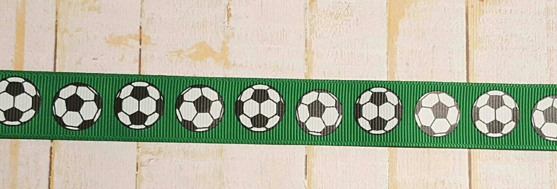 7/8 Soccerball Ribbon Soccer Ribbon Soccer Ball Ribbon | Etsy