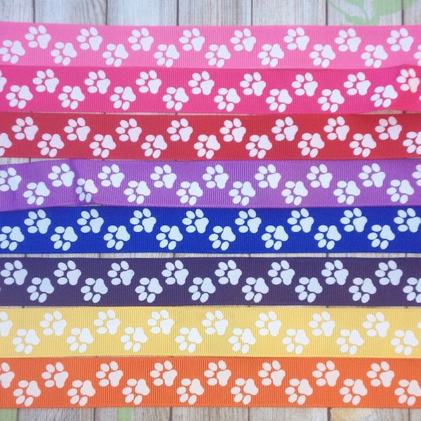 Paw Print Ribbon - Etsy