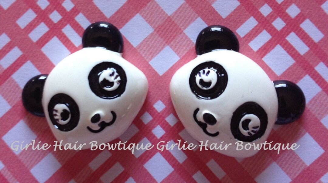 Panda Resin MTMG M2MG Hairbow Center Jewelry Supply - Etsy