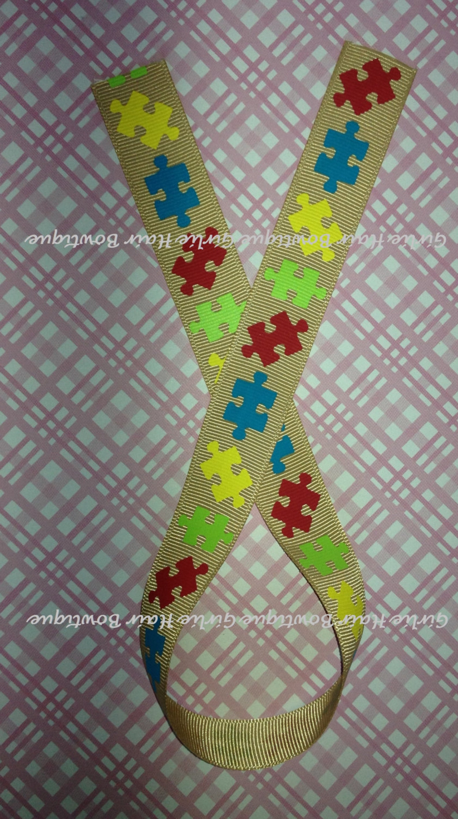 7/8 Autism Ribbon Autism Awareness Ribbon Grosgrain - Etsy