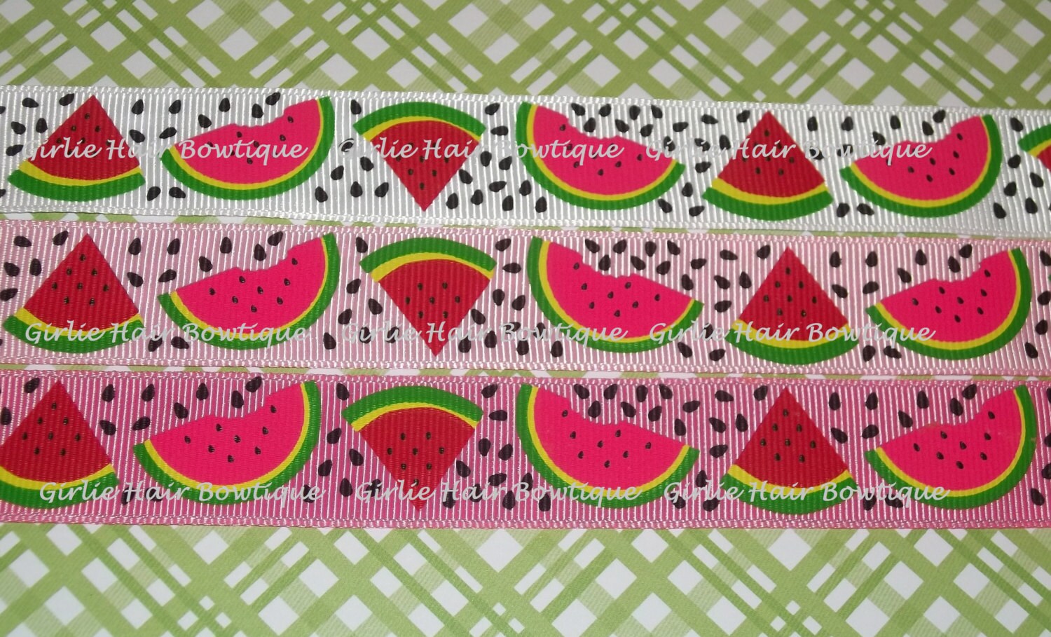 Watermelon Ribbon 7/8 Watermelon Grosgrain Ribbon 1 Yd - Etsy