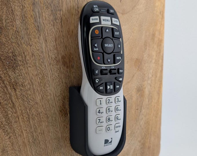TV Cable or Satellite Decoder Receiver Remote Control Wall Holder Stand ...