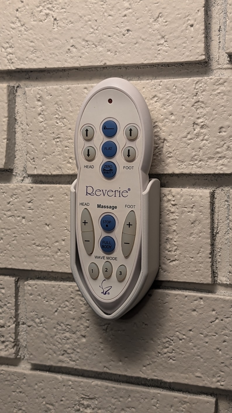 Wallmote for Reverie Bed Remote Custom 3D Printed Wall Mount, Sleek and ...