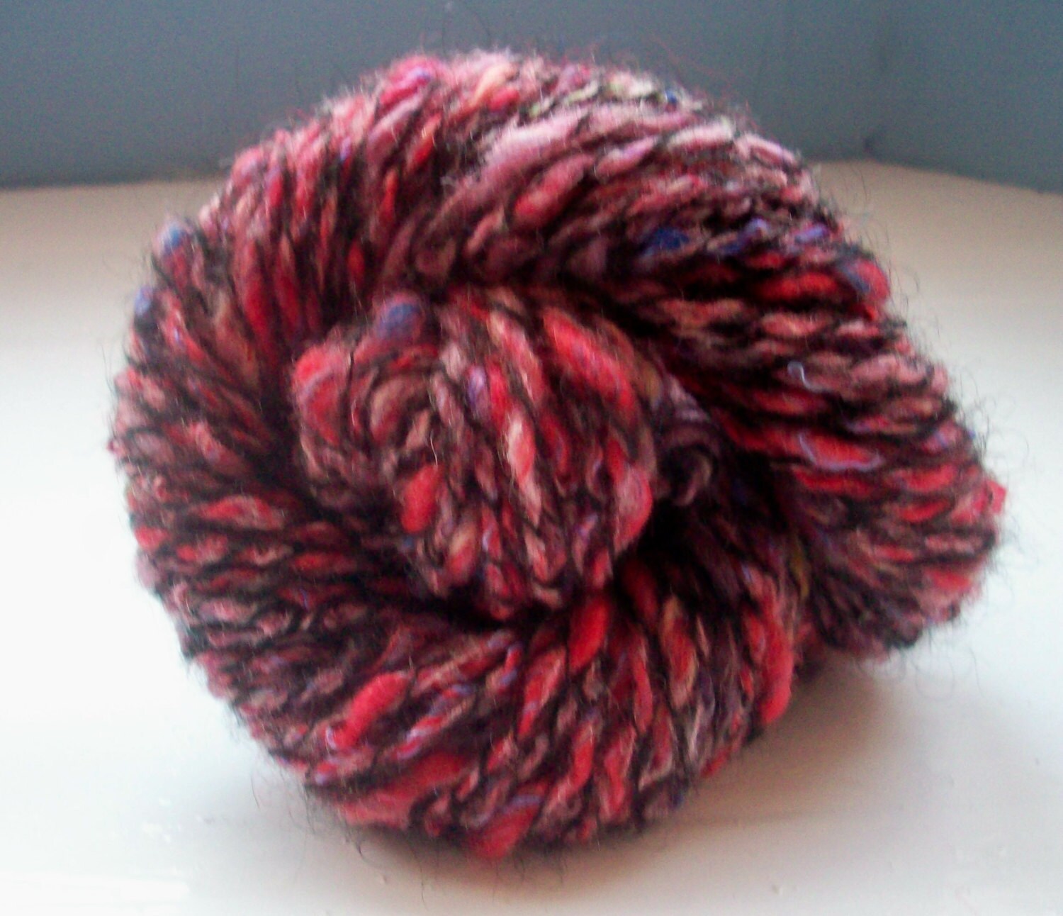Handspun Art Yarn Wool Curls Kid Mohair Silk Angelina - Etsy