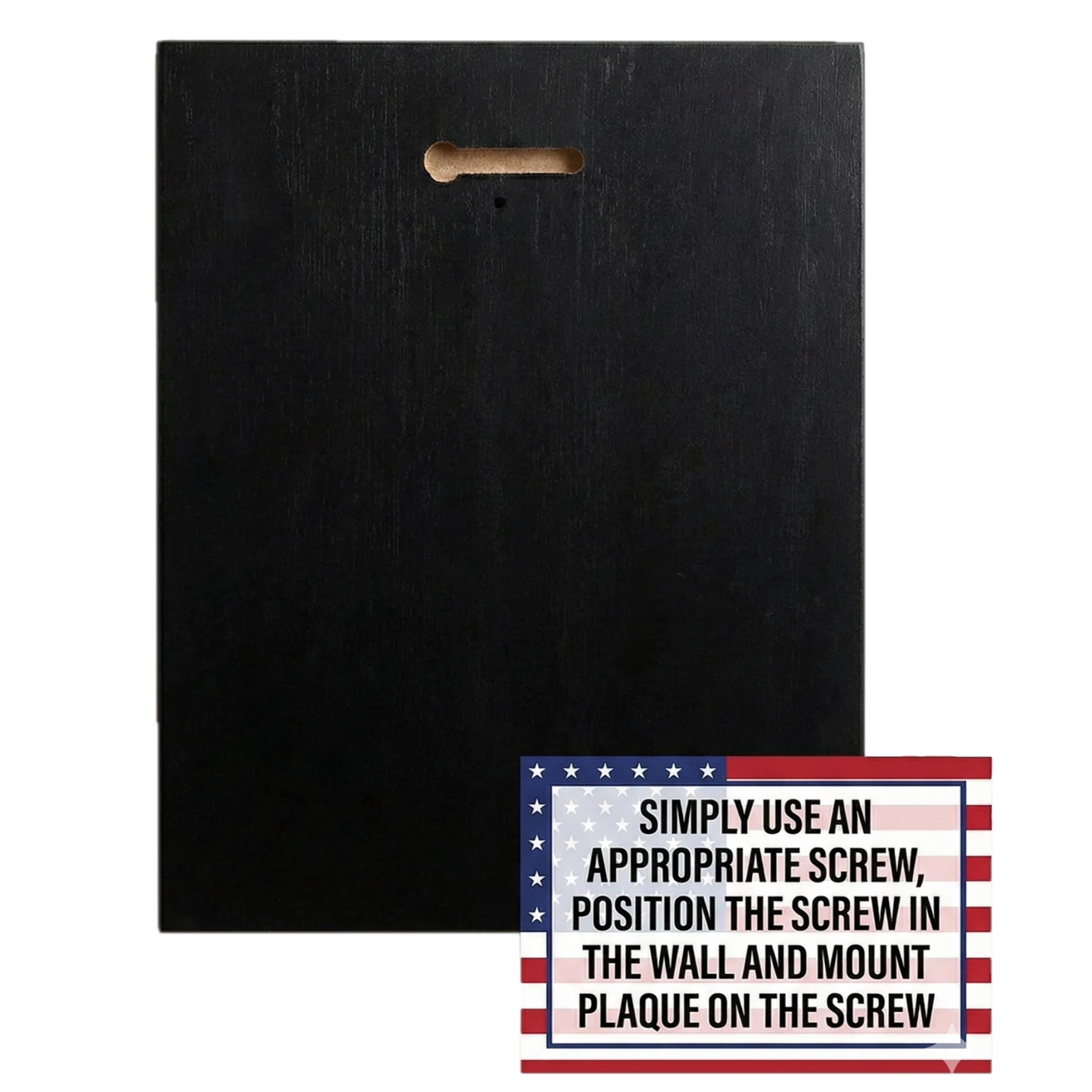 Employee of the Month Award Plaque With Bonus Magnet. Black Matte ...
