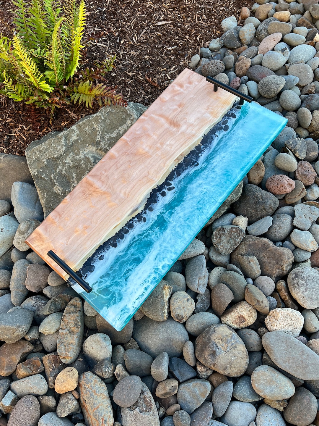 Ocean Themed Epoxy Charcuterie Board - Etsy