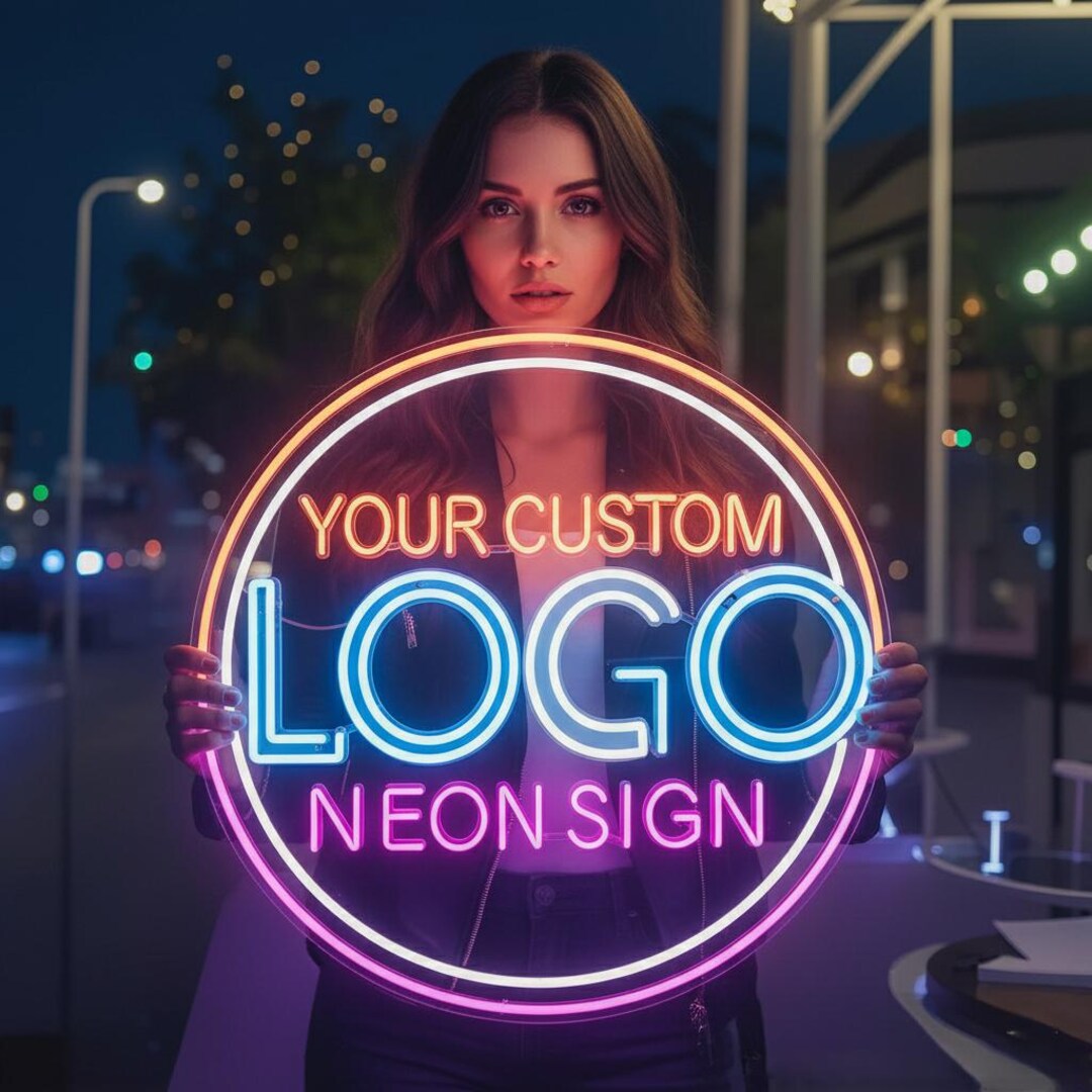Custom Logo Neon Sign, Personalized LED Business Sign, Custom LED Logo ...