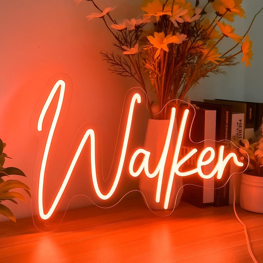 Custom Neon Sign, Neon Sign Custom, Last Name Neon Signs, Personalized ...
