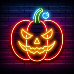 Halloween Pumpkin Neon Sign Wall Decor, Halloween Home Decor, Horror ...