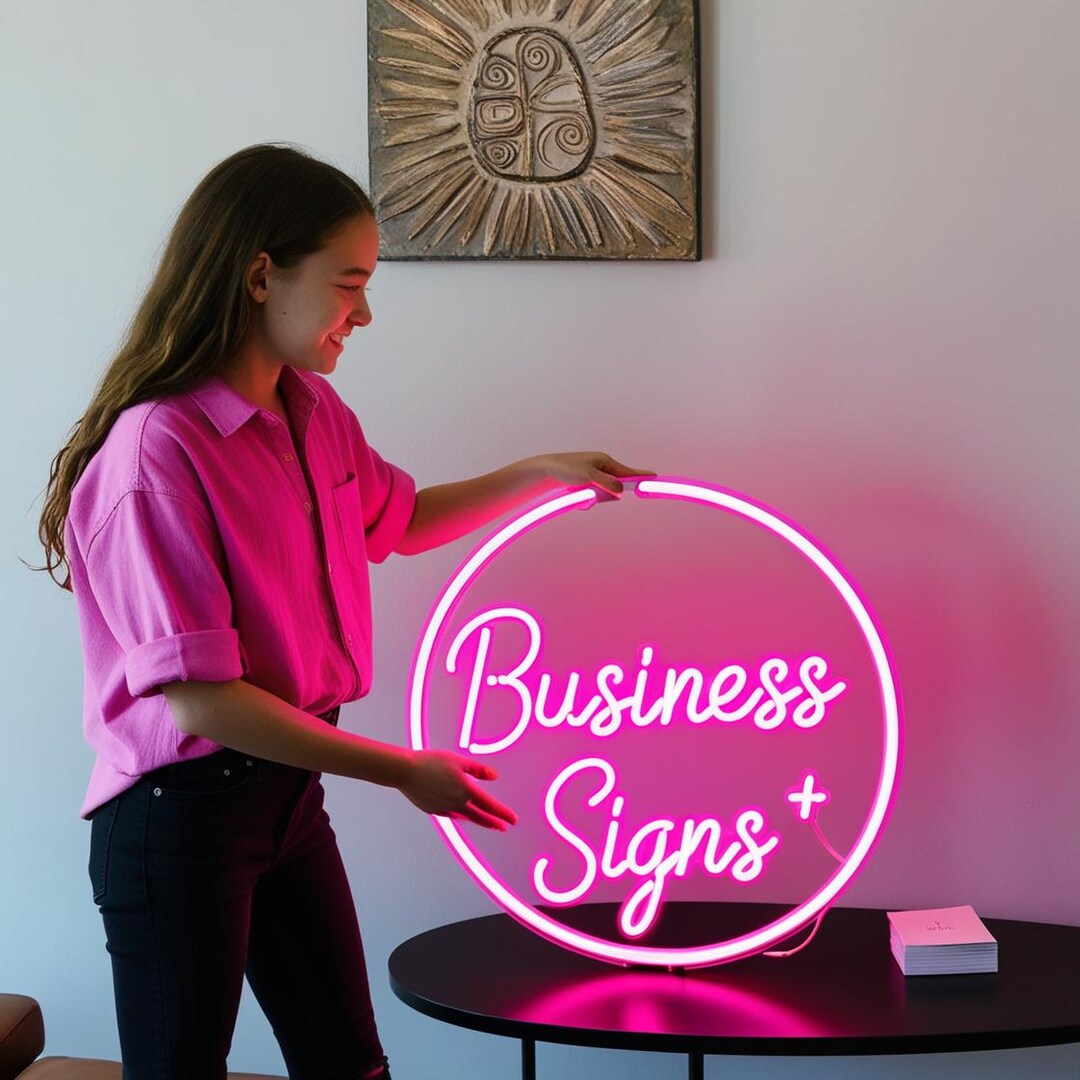 Custom Business Neon Sign, Handmade Name Neon Sign, Shop Name Sign ...