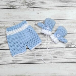Crochet Baby Boxing Set - Boxing Gloves - Shorts - Baby Outfit - Boxing ...