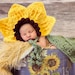 Newborn Flower Bonnet Leaf Cape Crochet Baby Flower Bonnet - Etsy