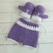 Crochet Boxing Set Boxing Gloves With Trunks Newborn Boxing Outfit Baby ...