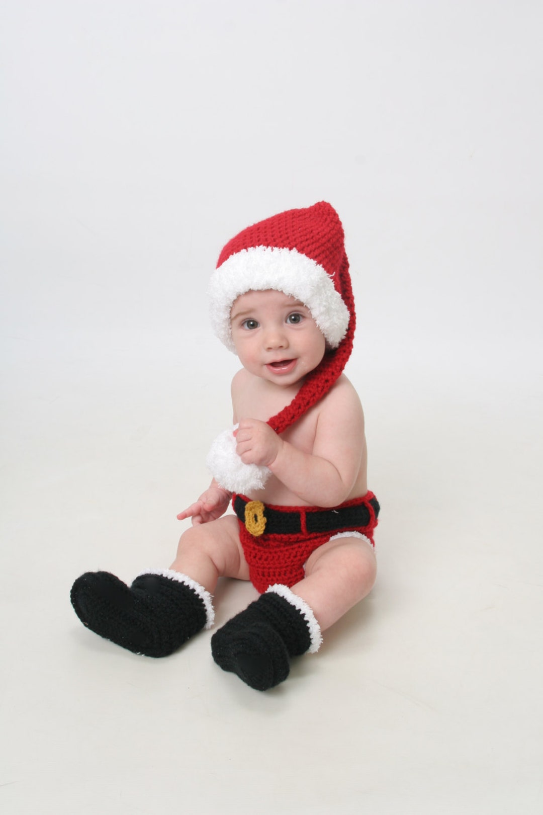 Newborn Santa Suit - Baby Santa Set -crochet Santa Set - Newborn Photo ...