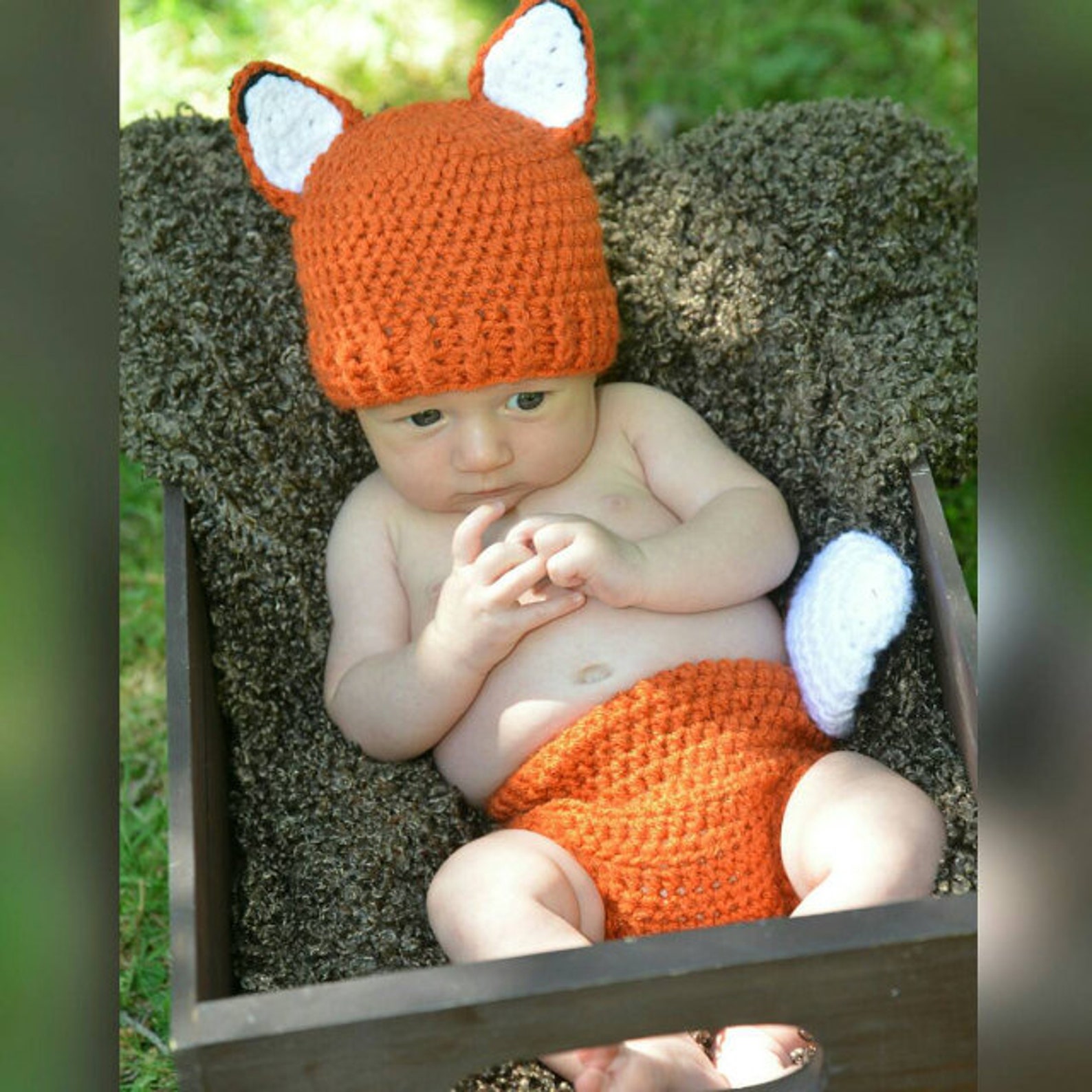 Baby Fox Outfit Crochet Fox Set Baby Fox Hat Crochet | Etsy