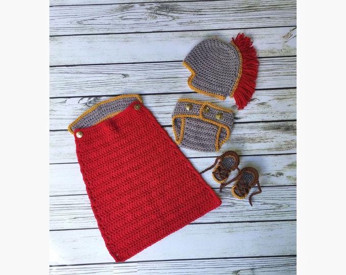 Roman Gladiator Baby Costume / Baby Shower Gift / Photo Shoot / Soldier ...