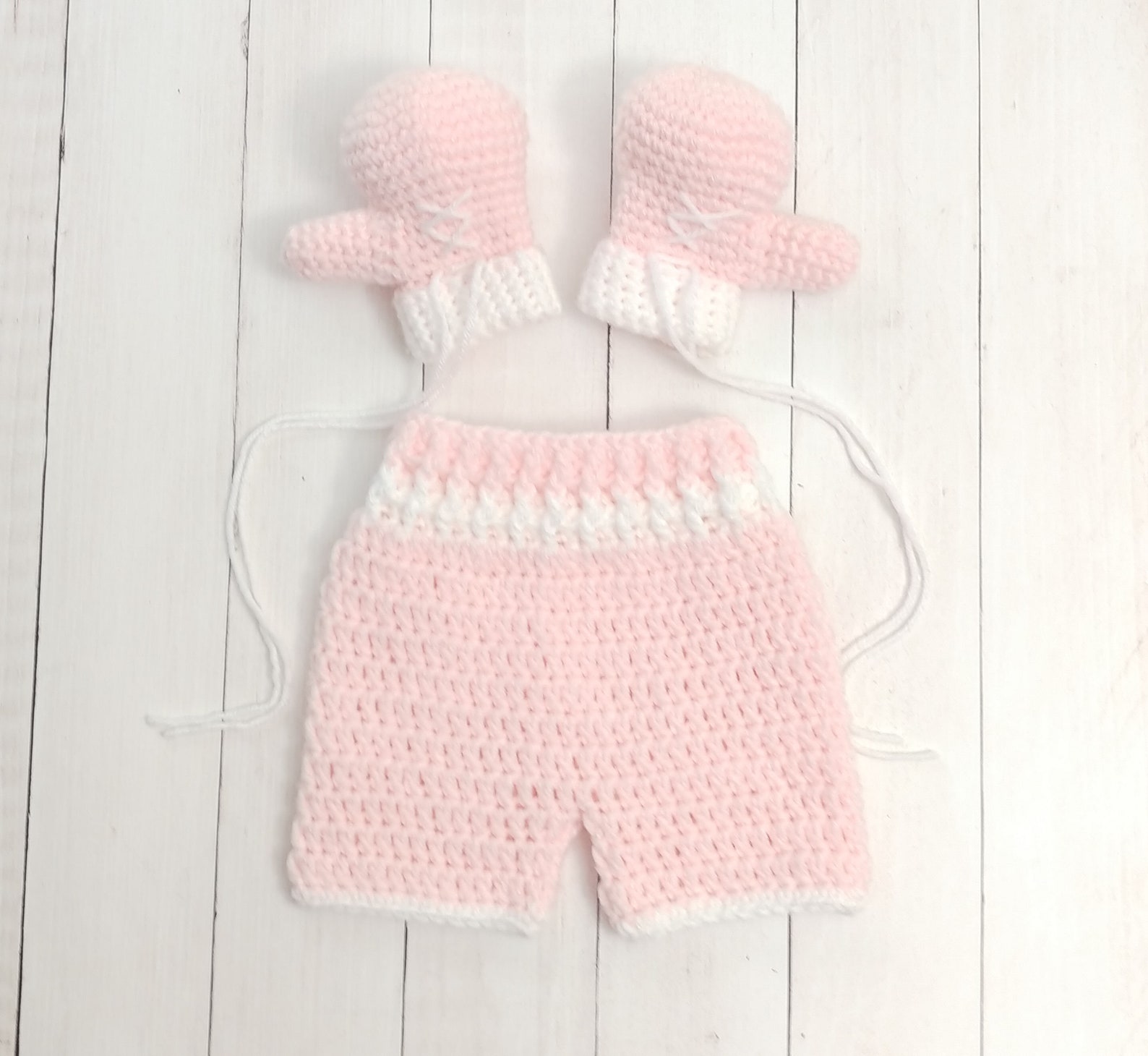 Crochet Girl Boxing Set Baby Boxing Set boxing Shorts | Etsy