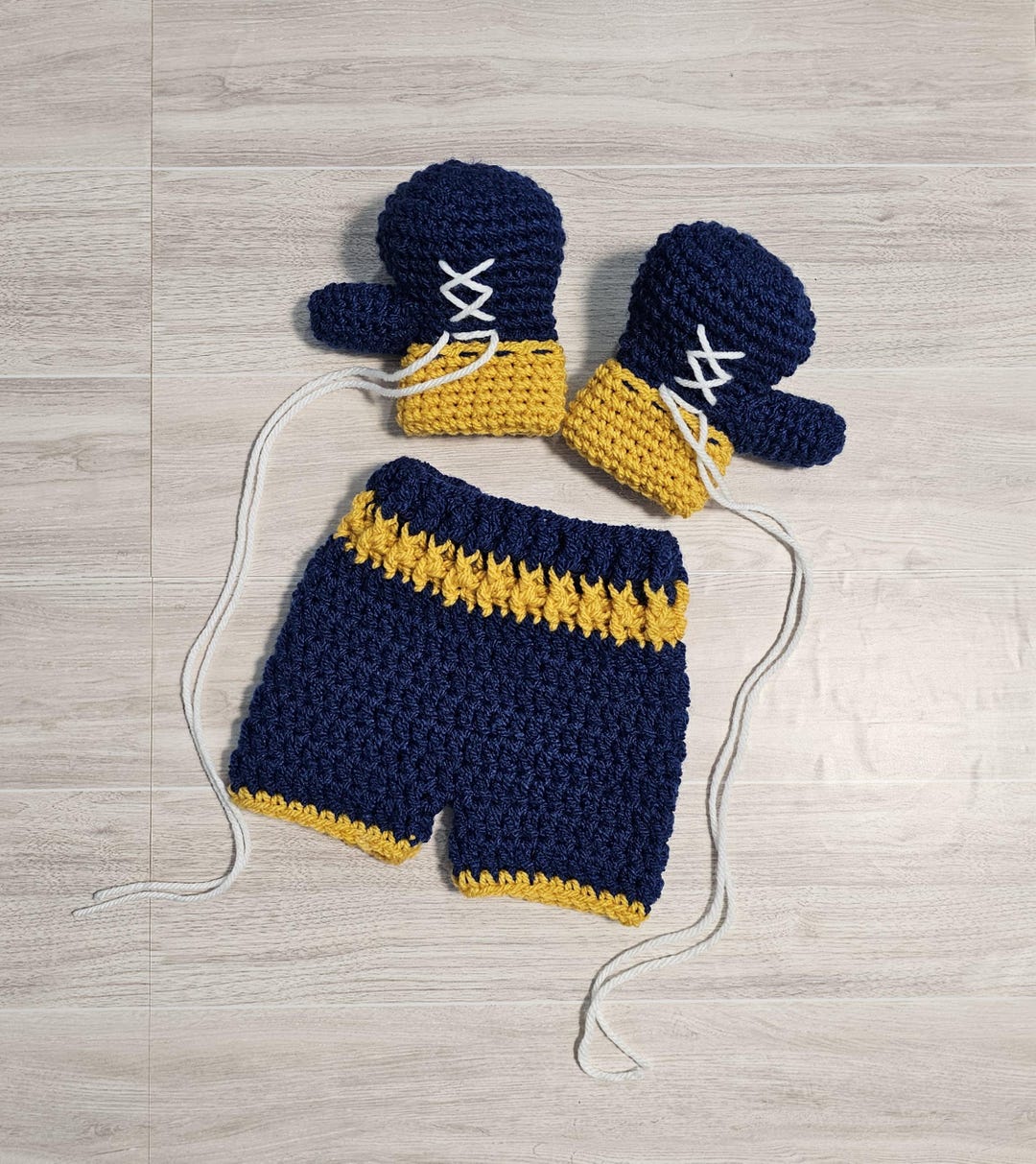 Newborn Baby Boxing Set, Boxing Gloves With Trunks, Infant Boxing ...
