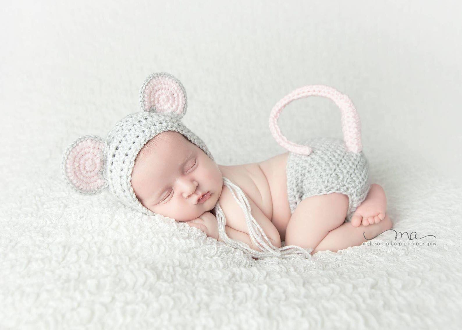 Newborn Mouse Hat Year of Rat Crochet Mouse Costume mouse | Etsy