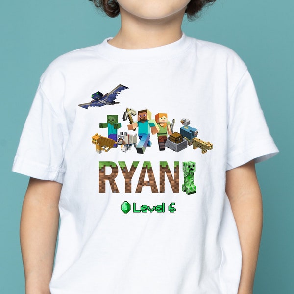 Minecrafter Birthday Shirt - Etsy