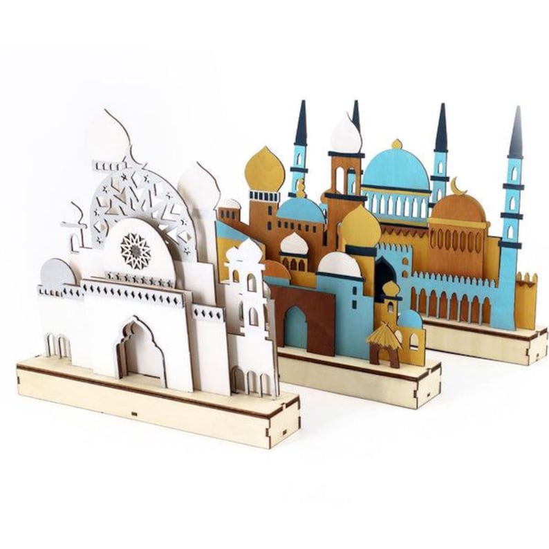 LED Wooden Mosque Decoration - Etsy