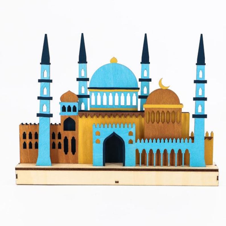 LED Wooden Mosque Decoration - Etsy