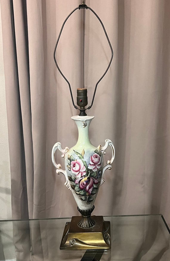 Antique Porcelain Lamps With Roses Chinese Antique Porcelain Vase/lamp