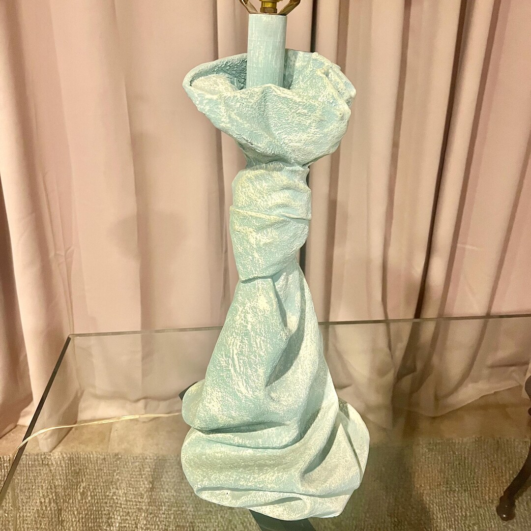 Vintage Rare 70s Plaster / Concrete Blue / Turquoise Dorothy Draper ...