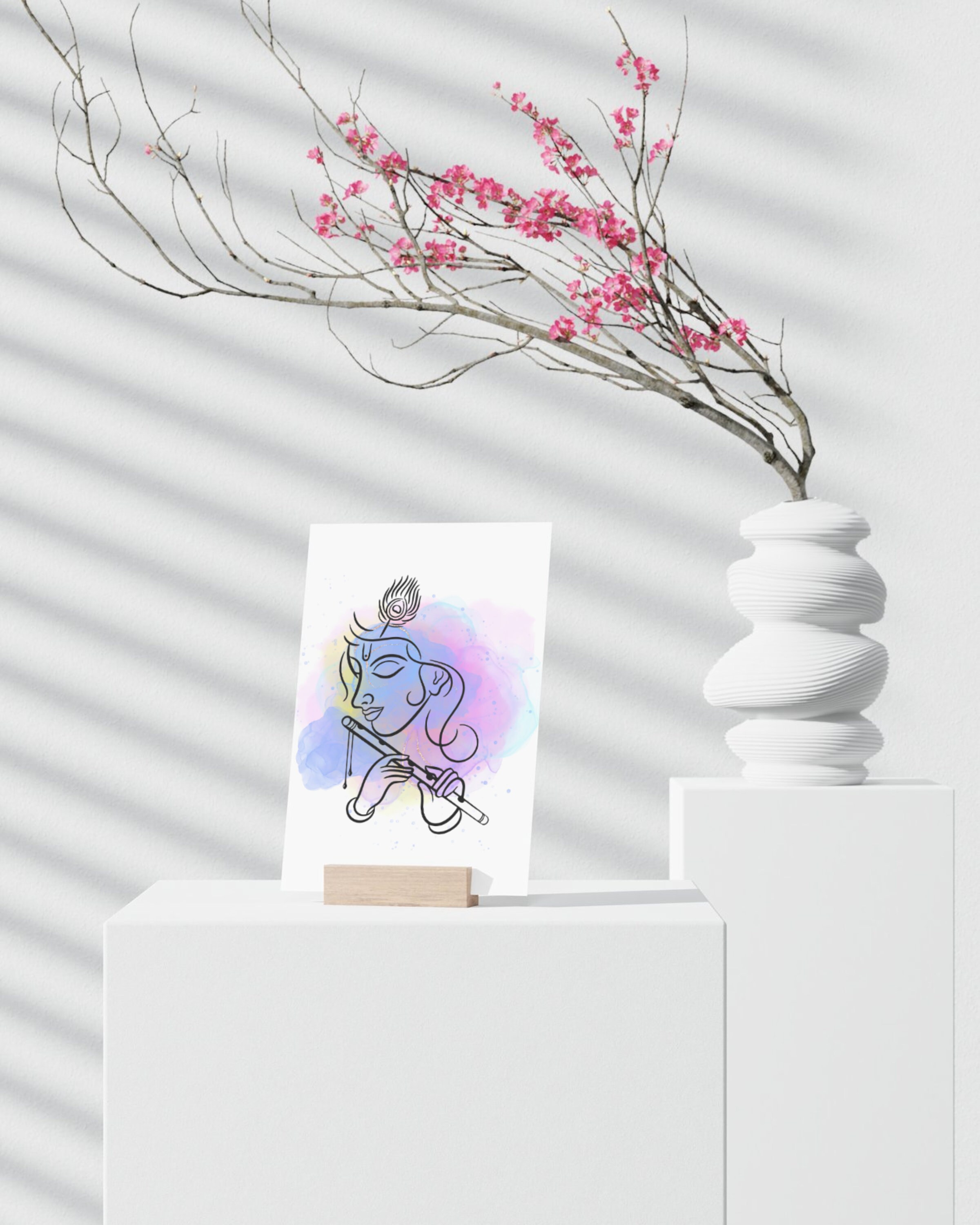 Modern Krishna Painting | Indian Decor | Contemporary Modern Decor ...