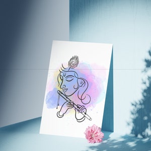 Modern Krishna Painting | Indian Decor | Contemporary Modern Decor ...