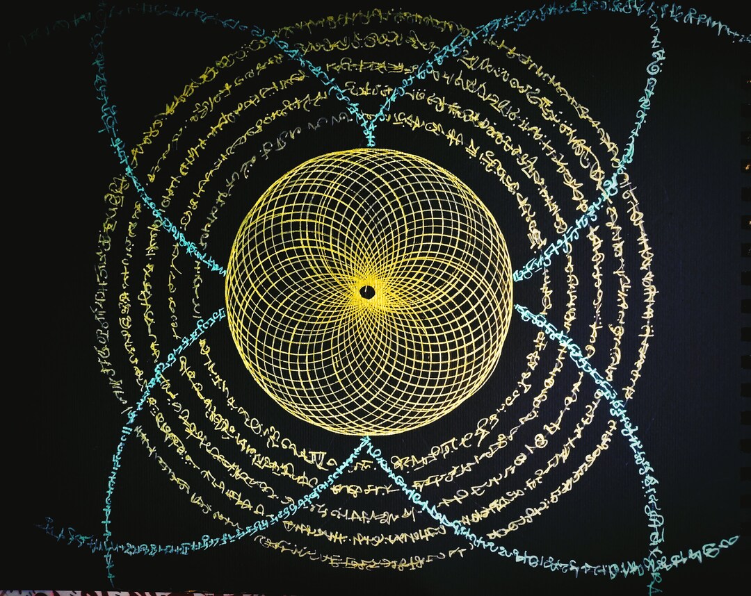 Sacred Geometry Painting, Light Code, Vibrational Code Activation ...
