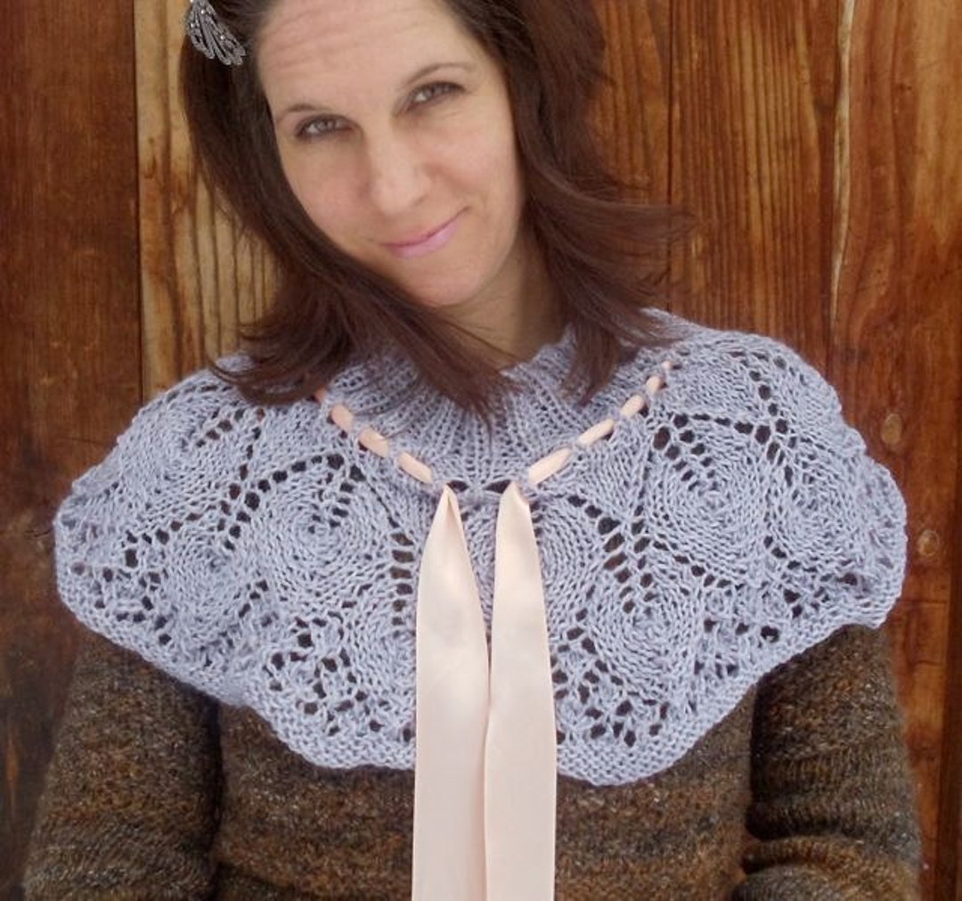 Victorian Lace Capelet Shoulder Warmer and Cowl With Acrylic Yarn - Etsy