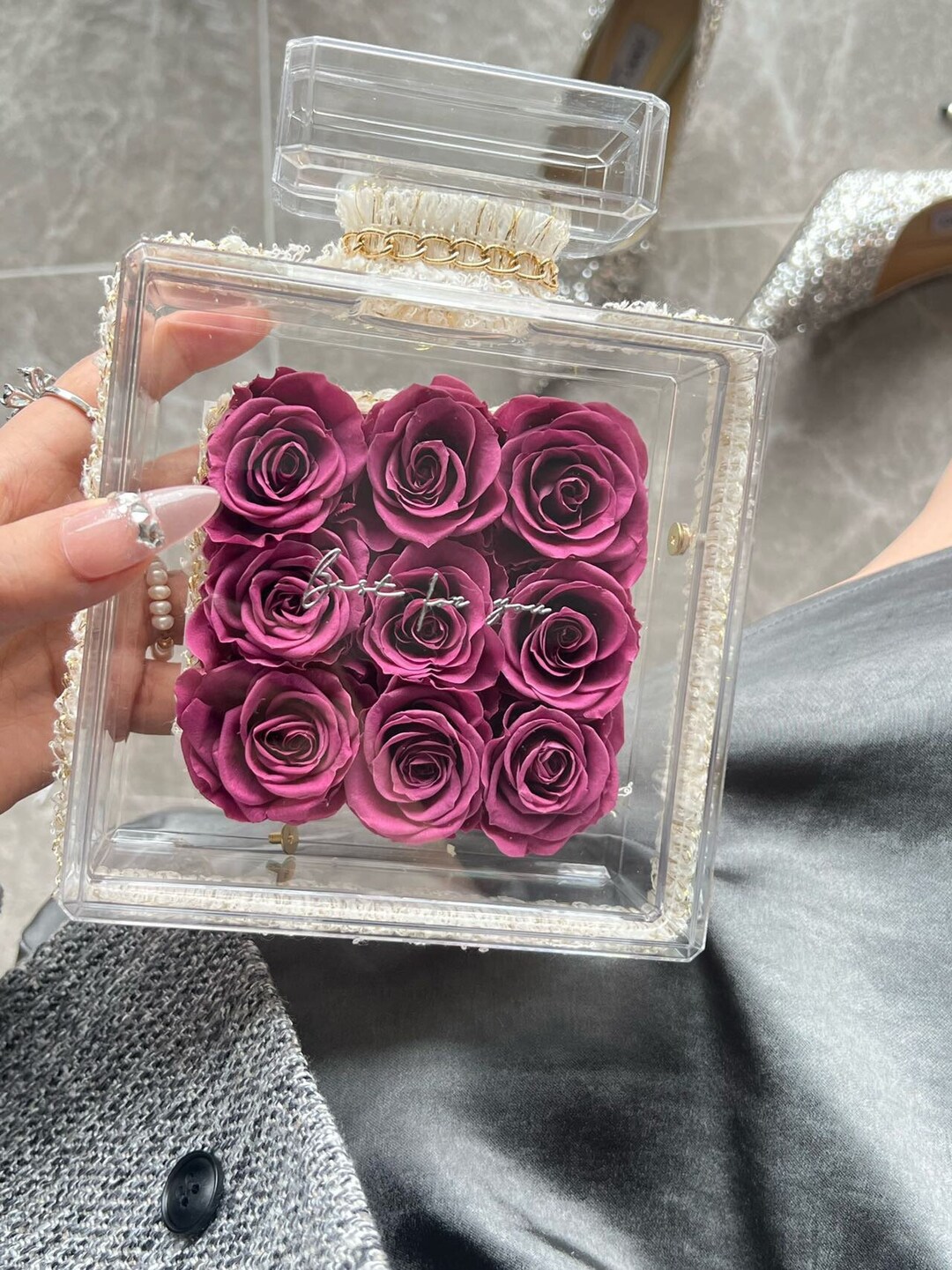 Posh Perfume Bag Rose Preserved Flower - Etsy