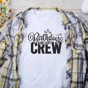 Birthday Crew Svg Png Bundle, Birthday Squad Svg, Birthday Girl Svg ...